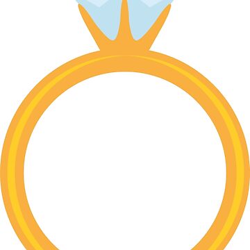 "Diamond ring sticker" Sticker for Sale by Mhea | Redbubble