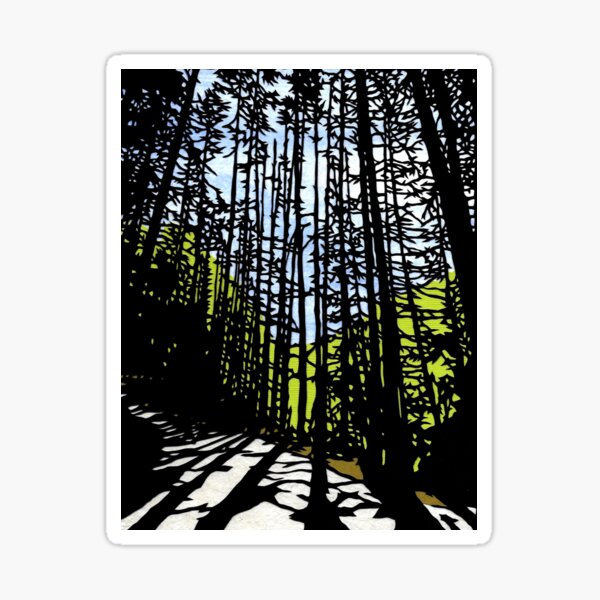 "Shaded Path" Sticker for Sale by markyungblut | Redbubble