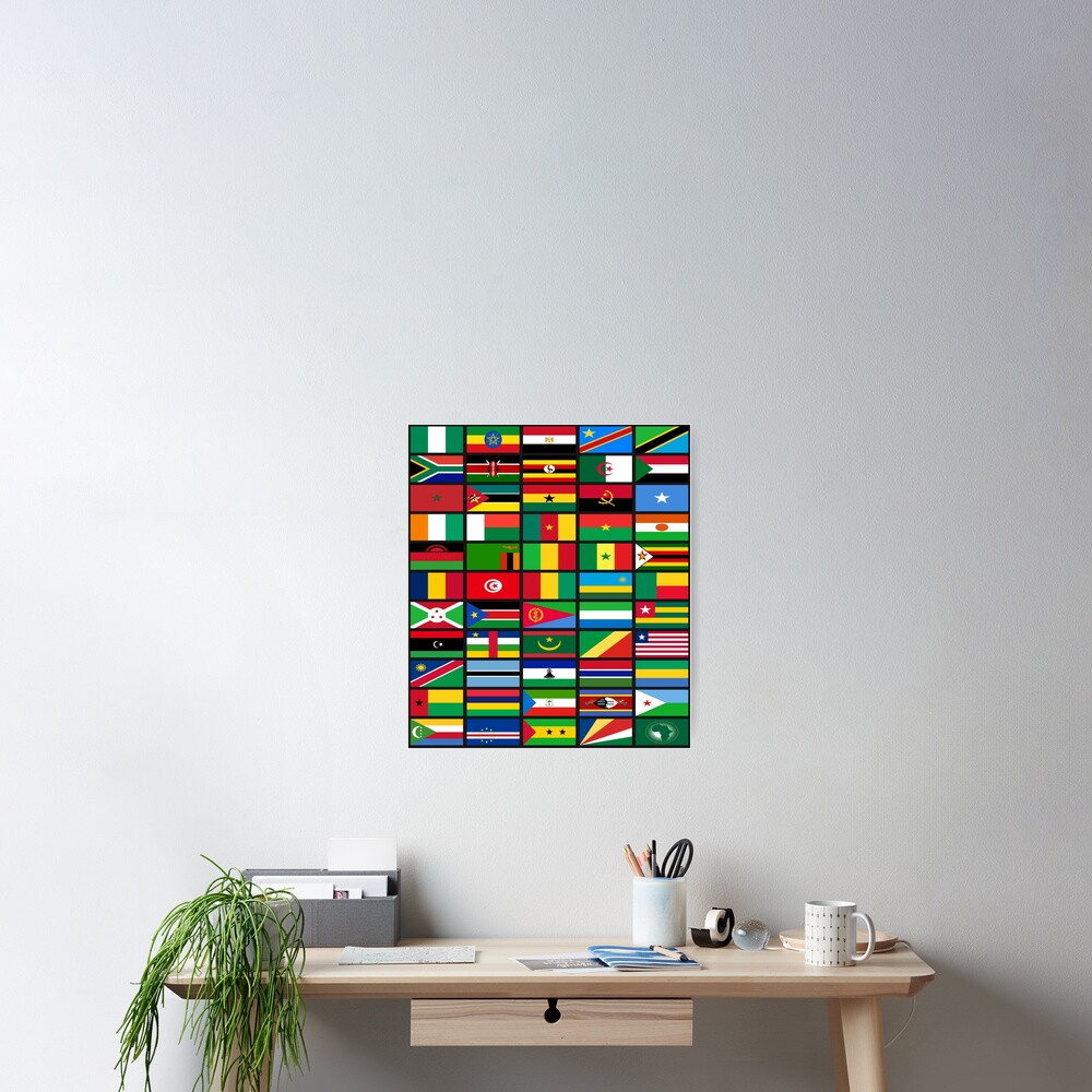 "Flags of African Countries, African Patriotic Gift" Poster by levsal ...