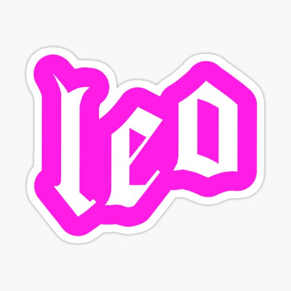 "y2k aesthetic hot pink leo" Sticker for Sale by STAR10008 | Redbubble