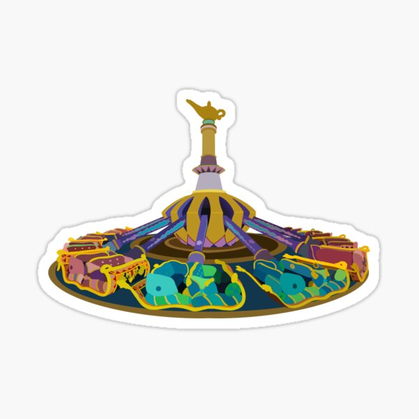 "Magic Kingdom Magic Carpets Ride" Sticker for Sale by designsbynat3 ...