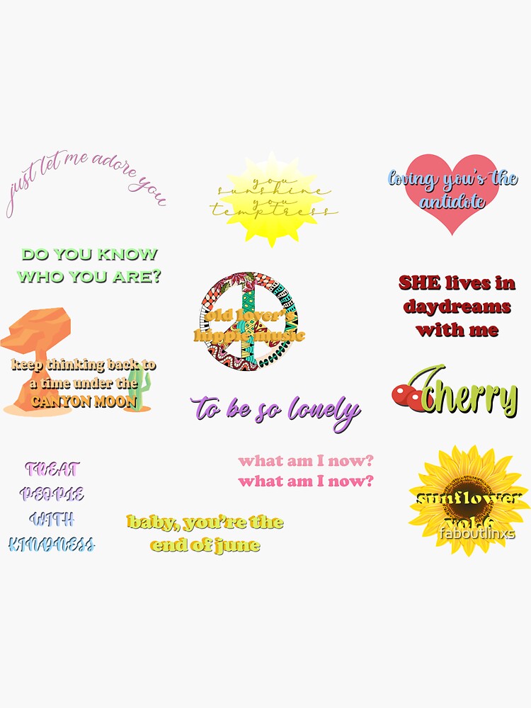 "FINE LINE sticker pack" Sticker for Sale by faboutlinxs | Redbubble