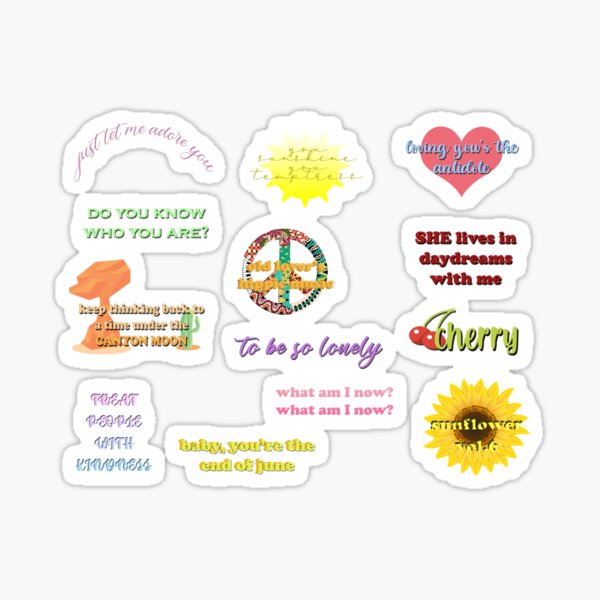 "FINE LINE sticker pack" Sticker for Sale by faboutlinxs | Redbubble