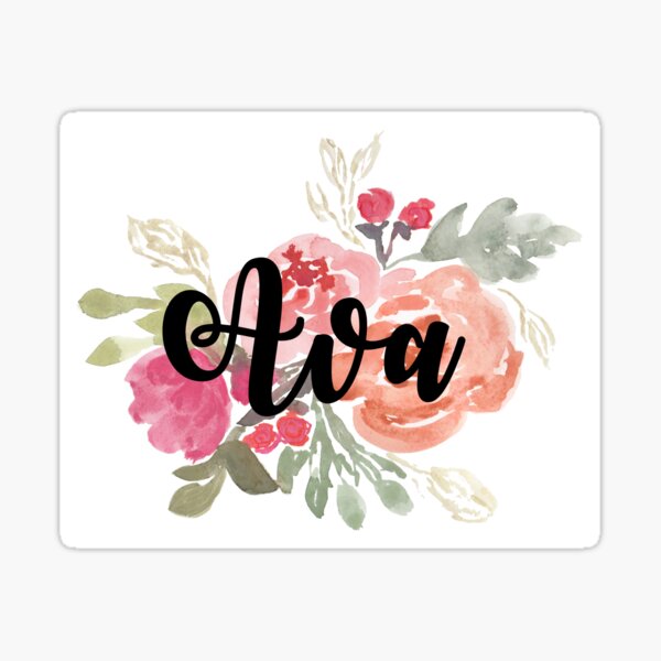 "Ava" Sticker by inkknidesign | Redbubble