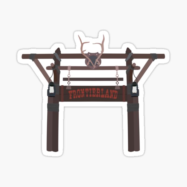 "Magic Kingdom Frontierland Gateway" Sticker for Sale by designsbynat3 ...