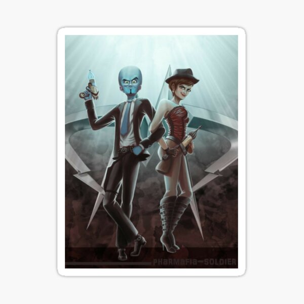 "Megamind " Sticker for Sale by Keticreation | Redbubble