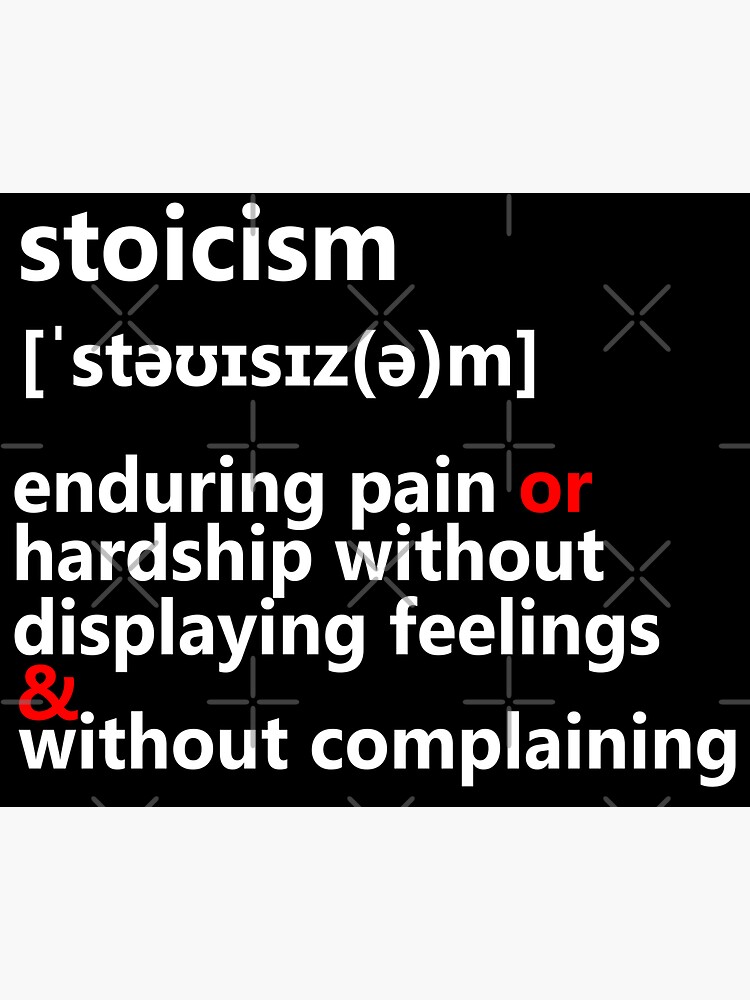 "Definition of a Stoic - Marcus Aurelius Stoic Philosophy " Sticker for ...