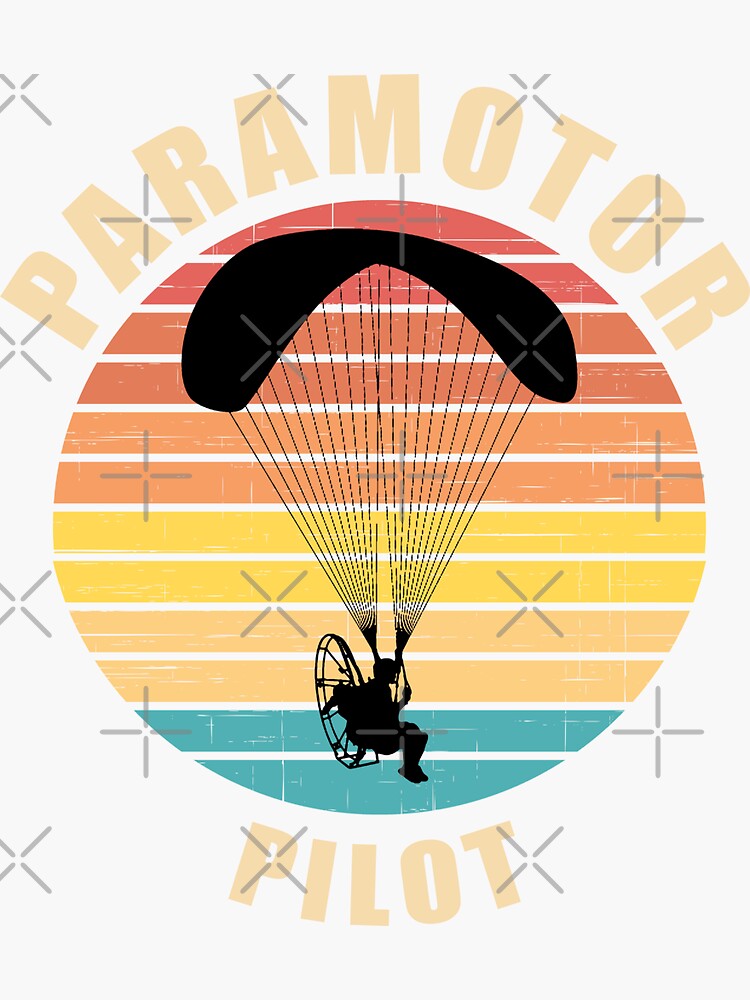"Paramotor Pilot" Sticker by Camelot71 | Redbubble