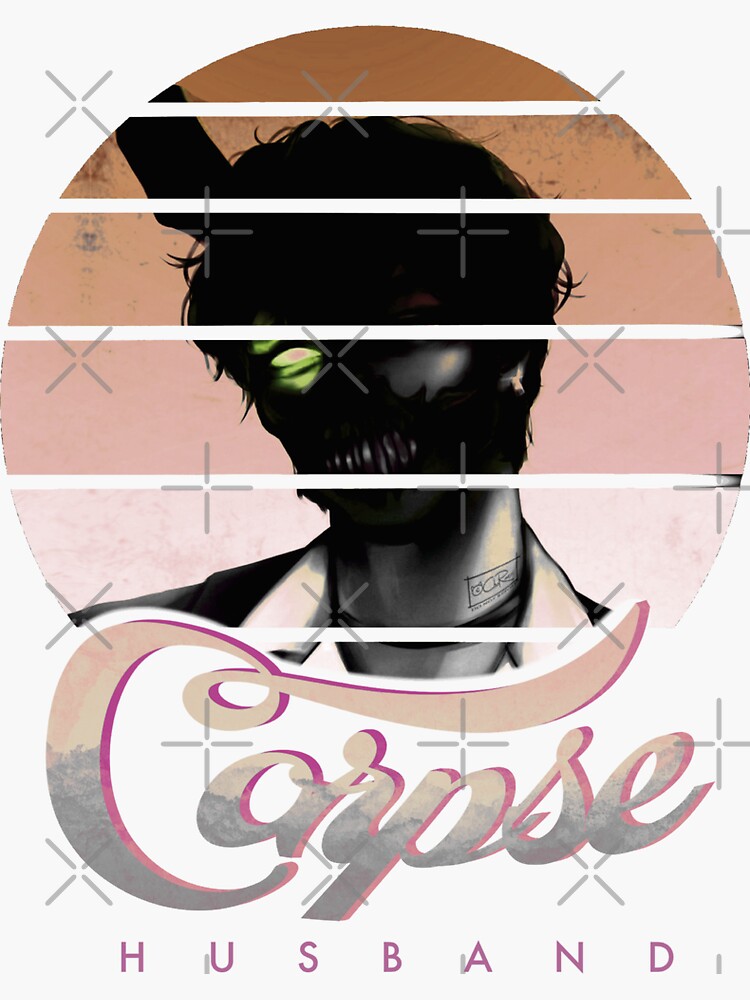 "Corpse Husband " Sticker for Sale by digitalkris | Redbubble
