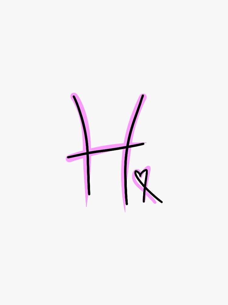 "cute aesthetic letter H" Sticker for Sale by fbstickers | Redbubble
