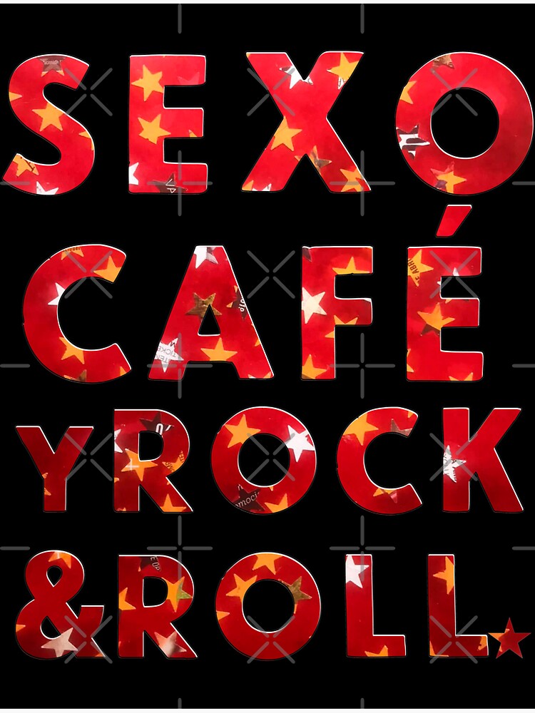 Coffee And Rock And Roll Sex Sticker For Sale By Nosllevaeldiabl Redbubble