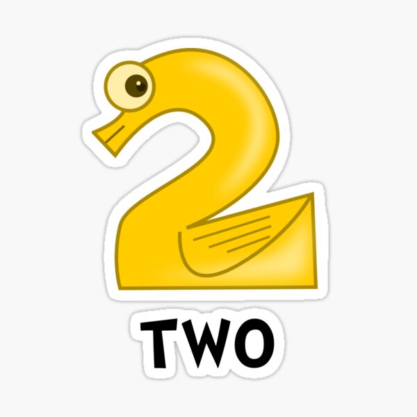 "Number Two" Sticker for Sale by TheBestStore | Redbubble