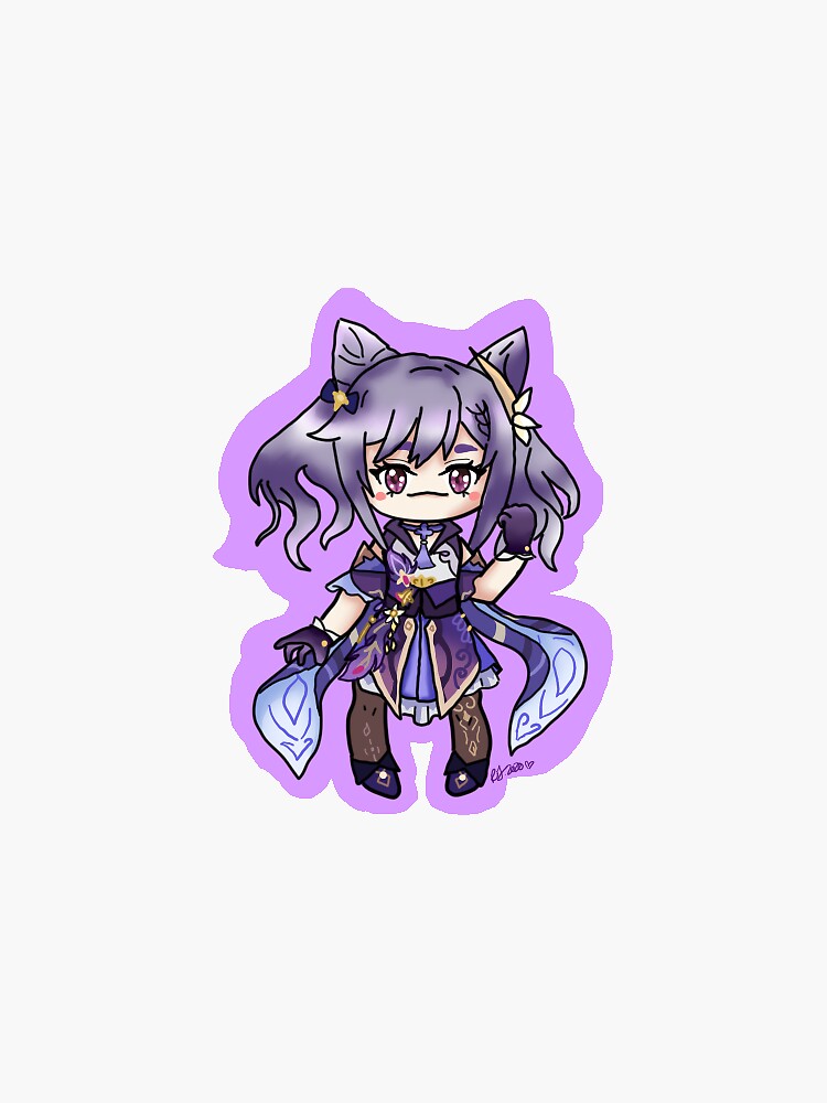 "Keqing - Genshin Impact Chibi" Sticker for Sale by Iloonylovegood ...