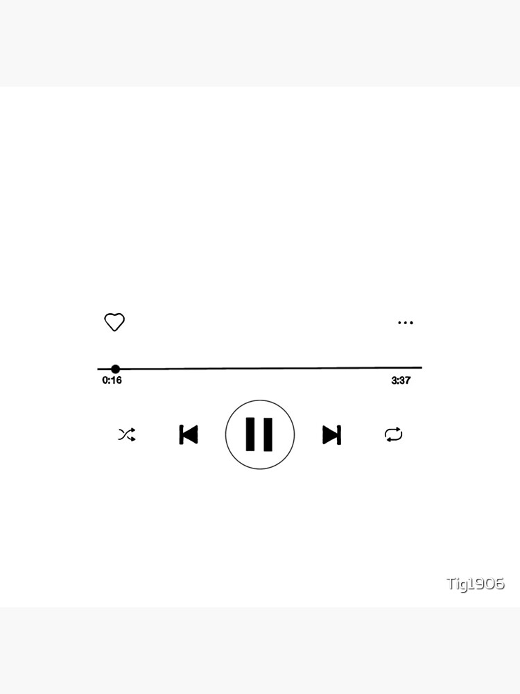 "Song spotify sticker " Poster for Sale by Tig1906 | Redbubble