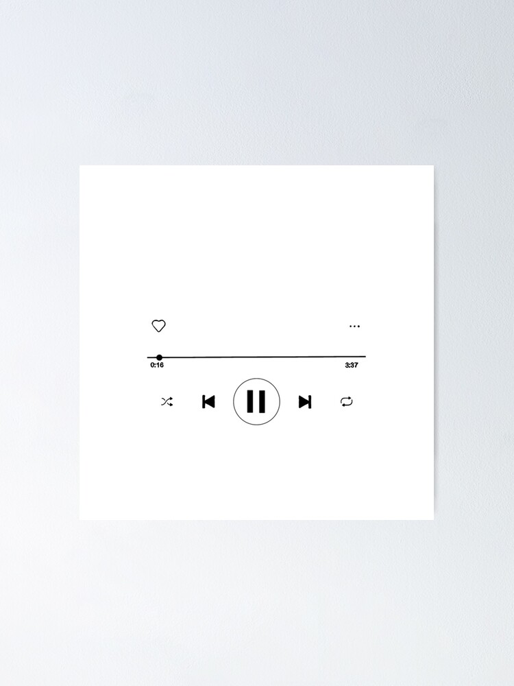 "Song spotify sticker " Poster for Sale by Tig1906 | Redbubble