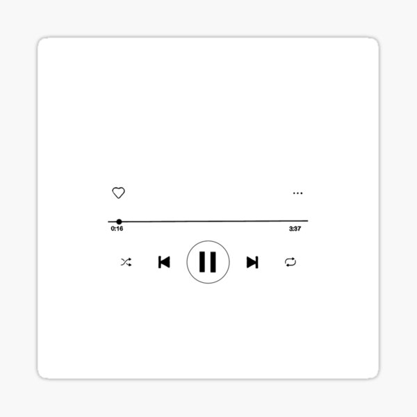 "Song spotify sticker " Sticker for Sale by Tig1906 | Redbubble