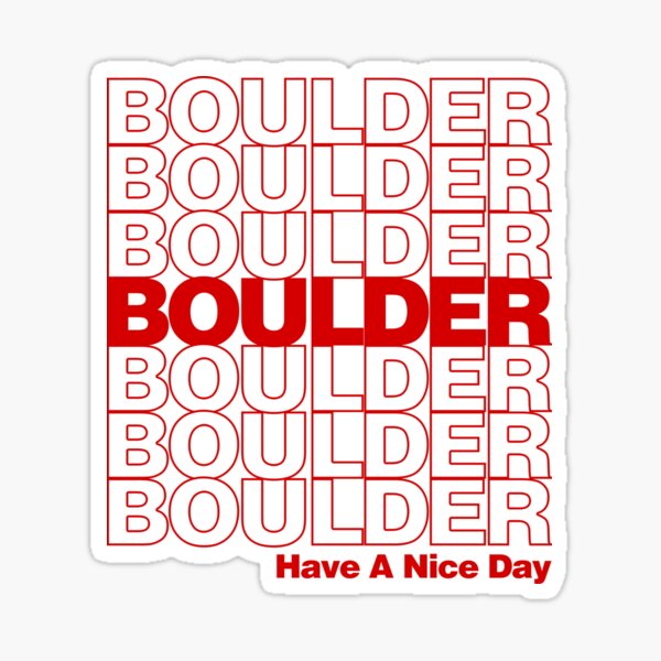 "Boulder" Sticker for Sale by designsheaven | Redbubble