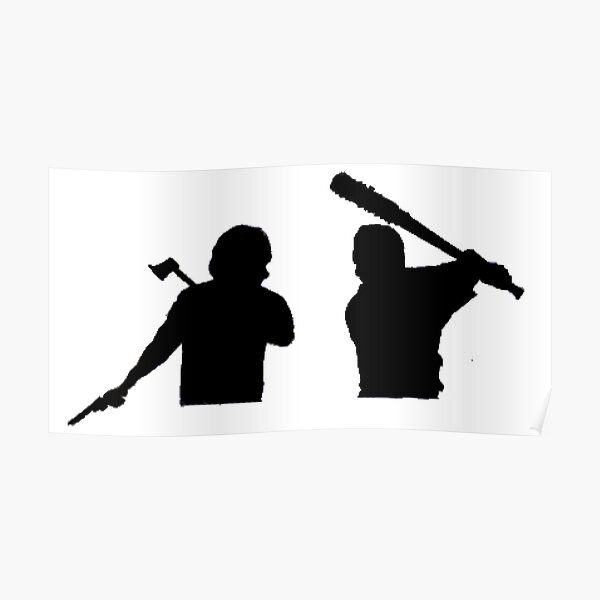 "Negan and Rick Grimes" Poster for Sale by MoreArt15 | Redbubble