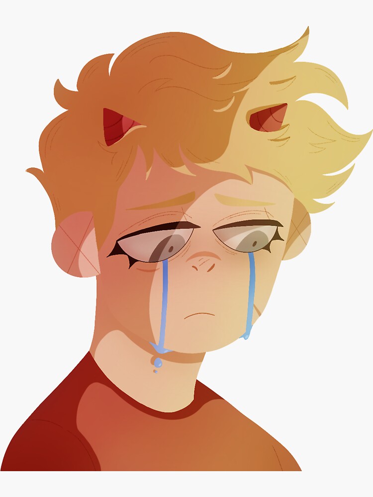 "Sad TommyInnit" Sticker by LittleMobby | Redbubble