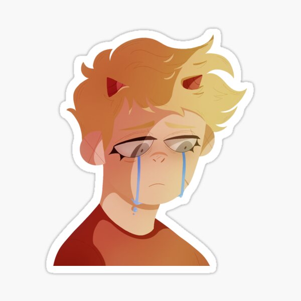"Sad TommyInnit" Sticker by LittleMobby | Redbubble