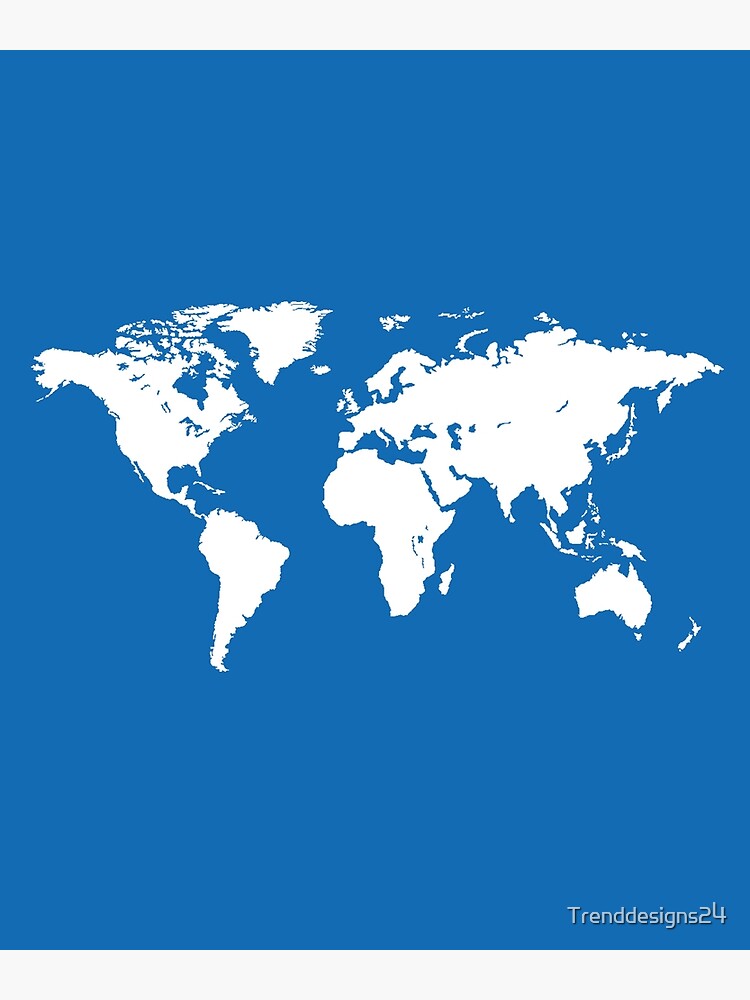 Planet Erde Karte Poster Mit "The World Map Die Weltkarte Planet Erde
