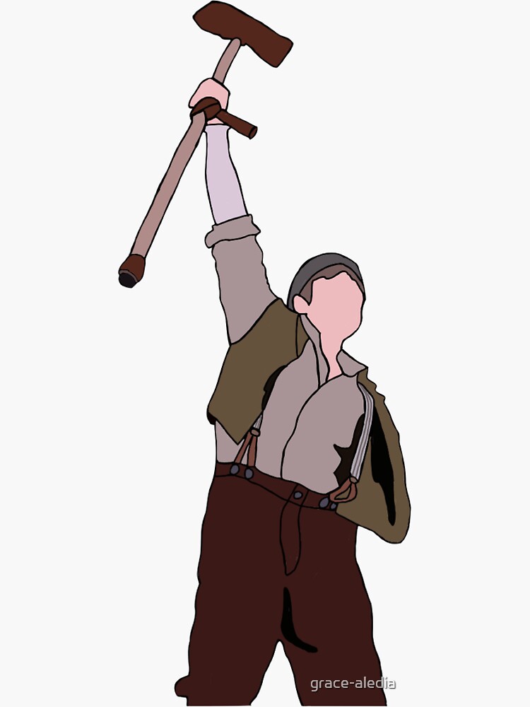 "Crutchie" Sticker for Sale by grace-aledia | Redbubble