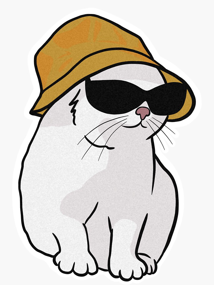 "90s cat" Sticker by Alicelilla | Redbubble