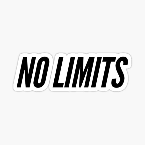 "No limits" Sticker by gymfreak-nation | Redbubble