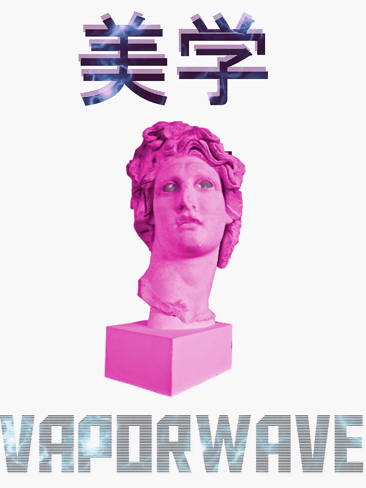 "Vaporwave" Sticker by GeeBeeKay | Redbubble