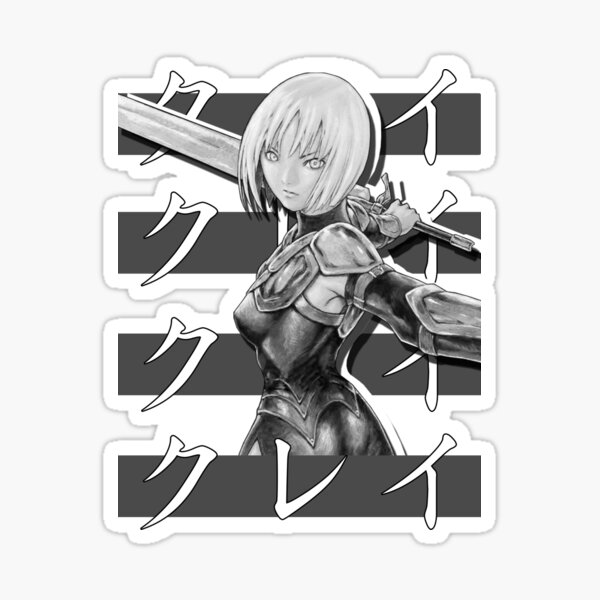 "Miria - Claymore Anime" Sticker for Sale by Leomordd | Redbubble
