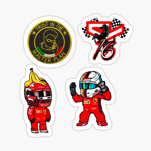 "Ferrari F1 2020 Sticker Pack" Sticker for Sale by DaCorsa-Cavallo ...