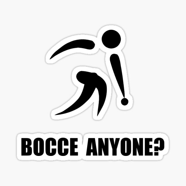 "Bocce Anyone" Sticker by TheBestStore | Redbubble