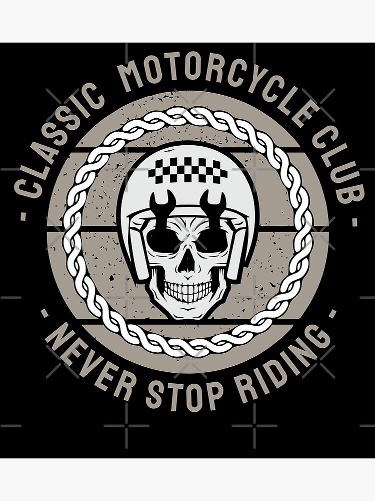 "Classic Motorcycle Club" Poster for Sale by ildafdhome | Redbubble
