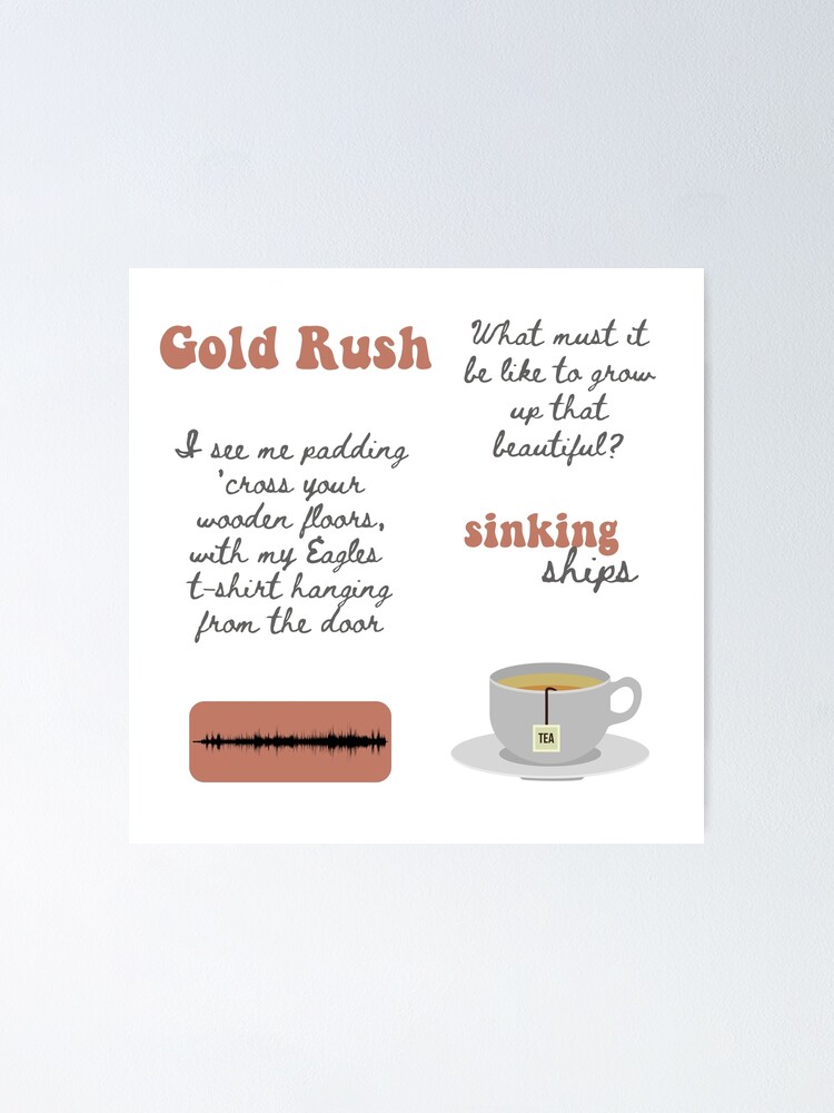 "Gold Rush Sticker Pack - Taylor Swift Evermore" Poster for Sale by ...