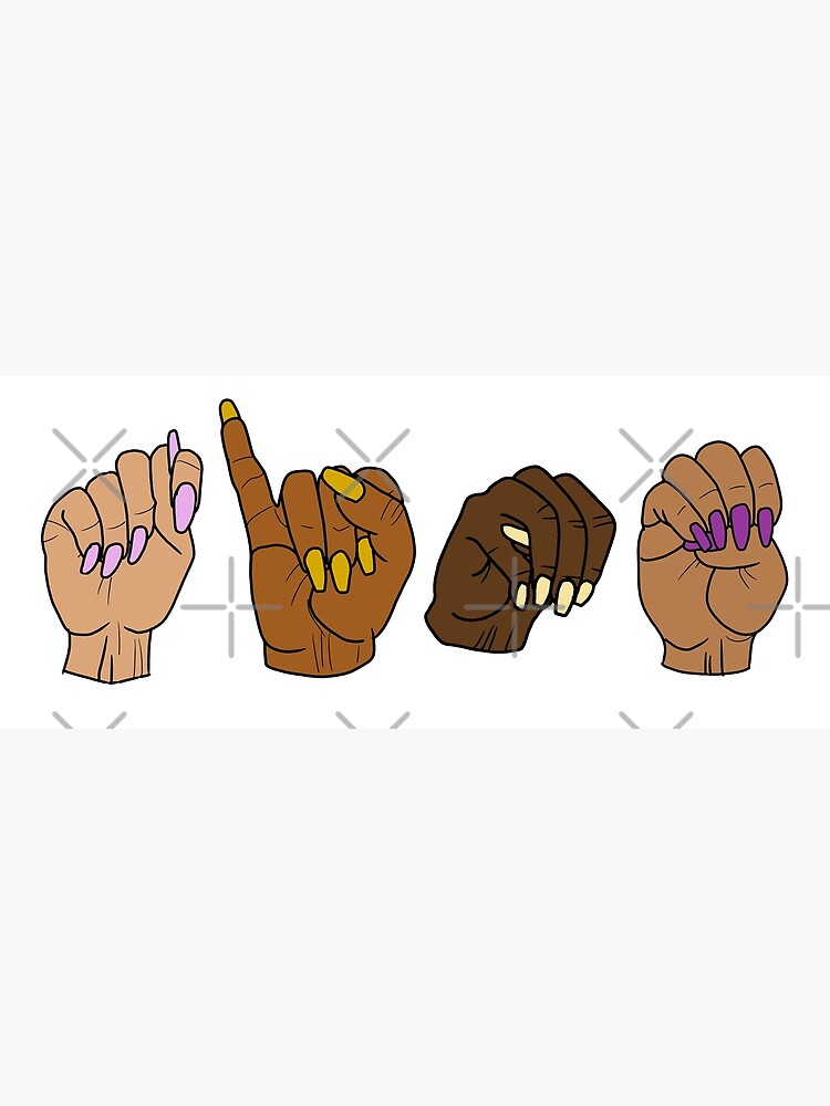 ""Time" Sign Language, ASL" Poster for Sale by Emmbrawl | Redbubble