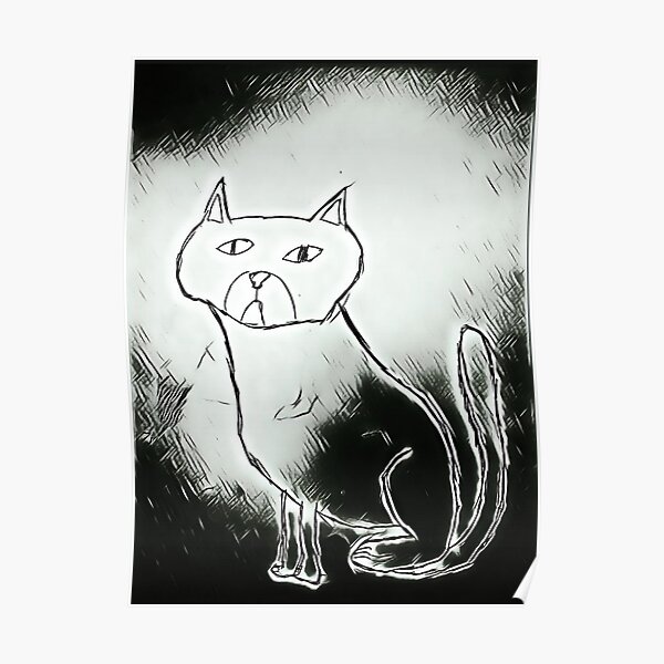 "Colin Cat" Poster for Sale by Miss-mollie | Redbubble