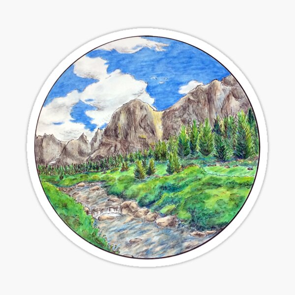 "Wind River Range" Sticker by jcostello13 | Redbubble