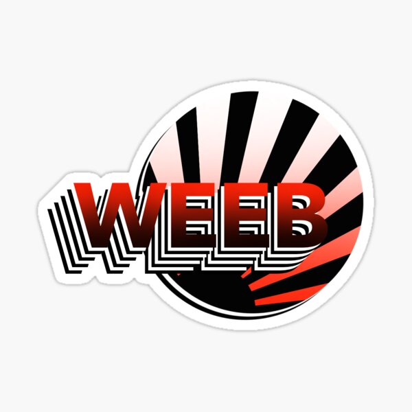 "Weeb Logo" Sticker by ArtisticAlex | Redbubble