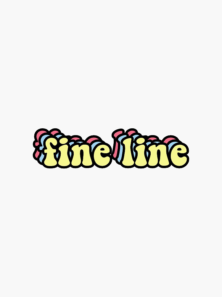 "fine line" Sticker by sarmicell | Redbubble