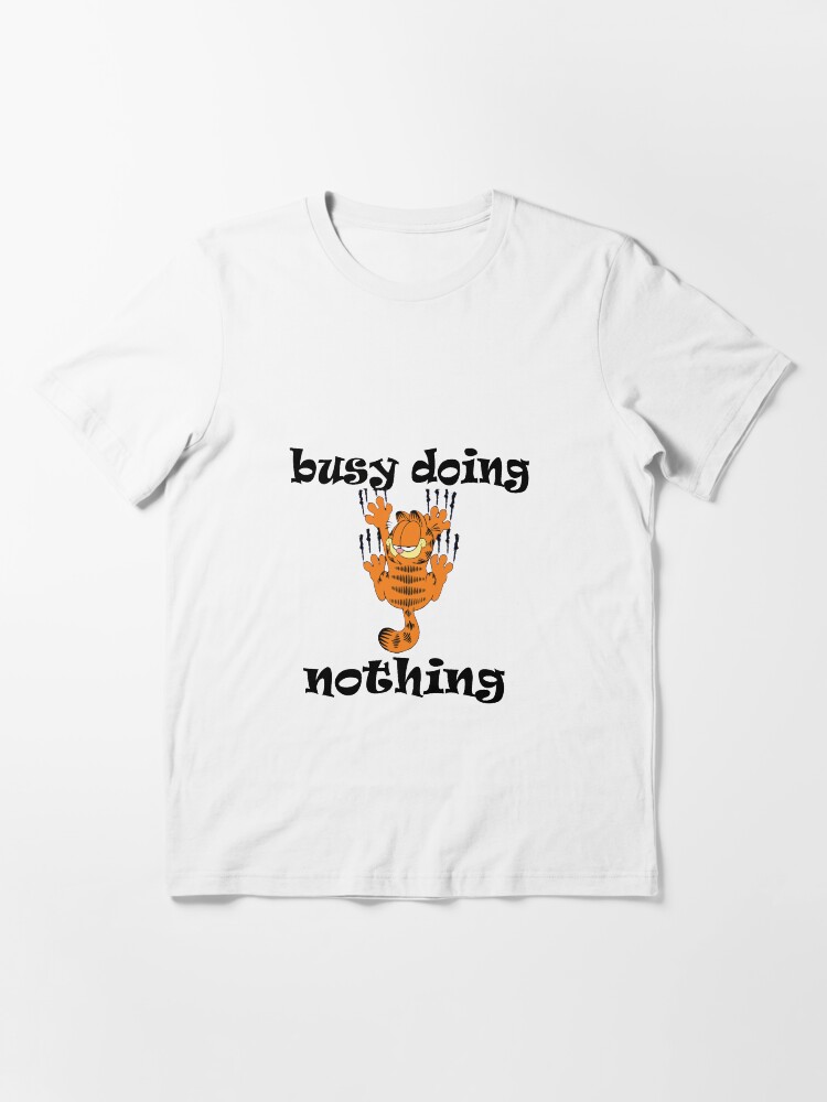 "busy doing nothing second garfield " T-shirt by MAKROV | Redbubble