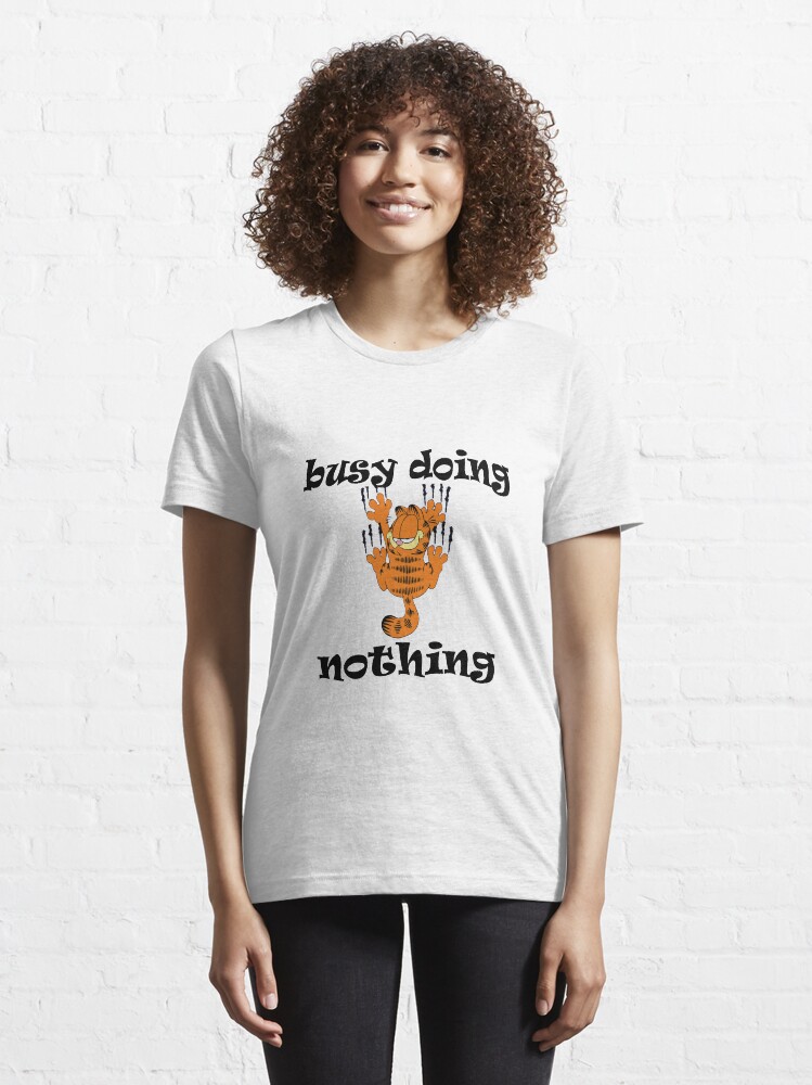 "busy doing nothing second garfield " T-shirt by MAKROV | Redbubble