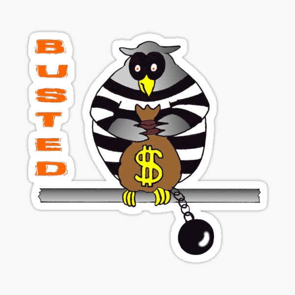 "Jailbird" Sticker for Sale by cuprum | Redbubble