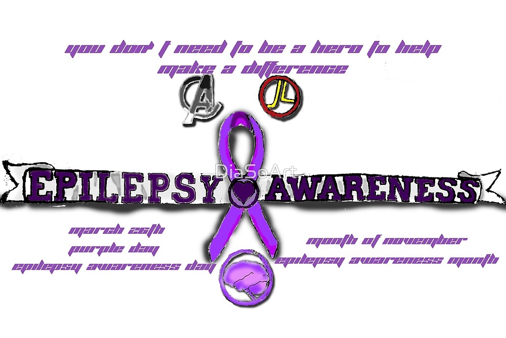 "Epilepsy Awareness" by DiaSoArt | Redbubble