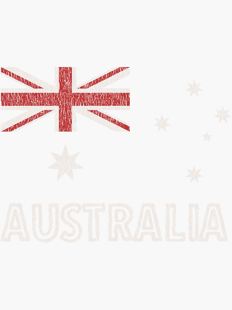 "Australian Flag Distressed Aussie Souvenir" Sticker for Sale by ...