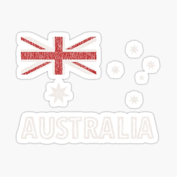 "Australian Flag Distressed Aussie Souvenir" Sticker for Sale by ...