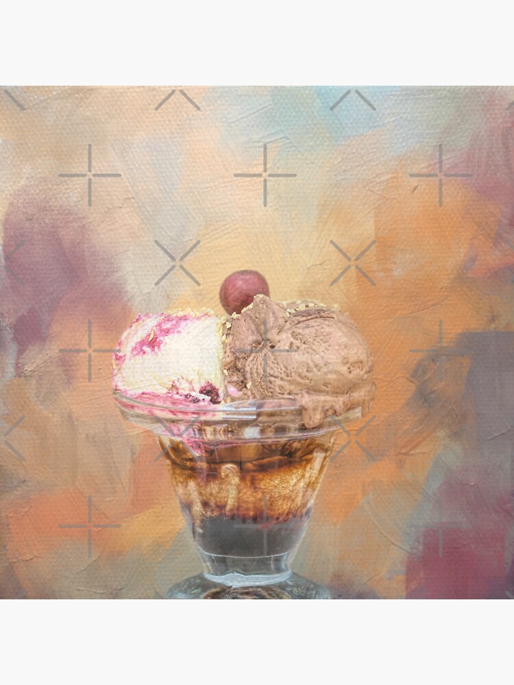 "Ice Cream Sundae" Sticker by fineart2017 | Redbubble