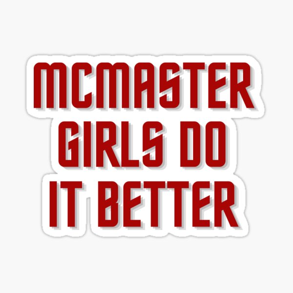 "McMaster Girls" Sticker for Sale by jreiken | Redbubble
