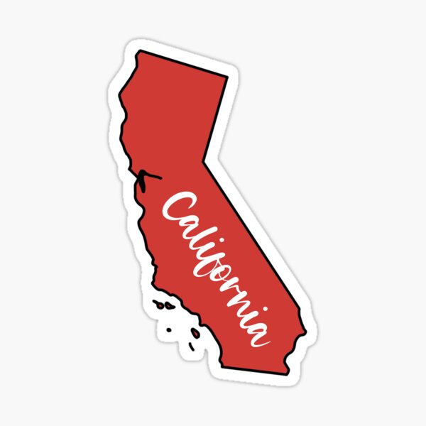 "California state" Sticker by Himdesigns | Redbubble