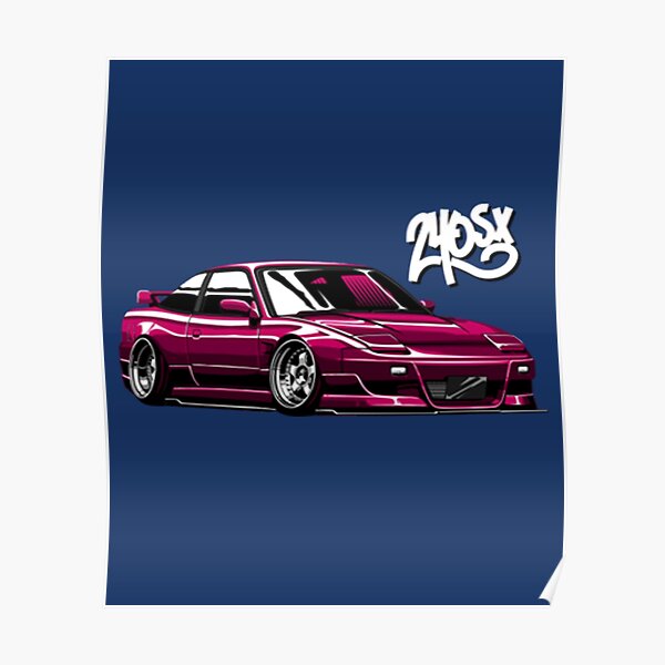Poster « Nissan 240sx », par KonstanDzedzel | Redbubble