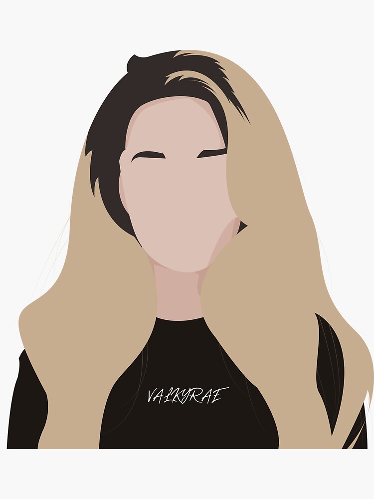 "Valkyrae" Sticker by Raizenyzer10 | Redbubble